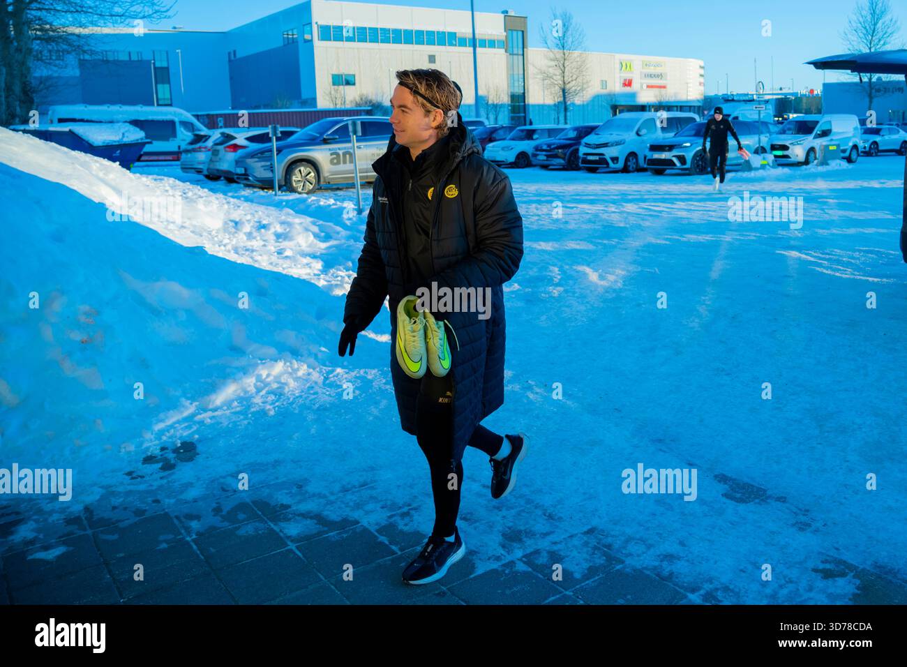 Bodø 20251124. Patrick Berg at the training for Bodø/Glimt in ...