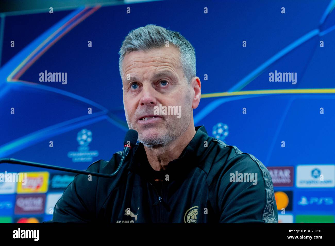 Bodø 20251124. Kjetil Knutsen at the press conference for Bodø/Glimt in ...