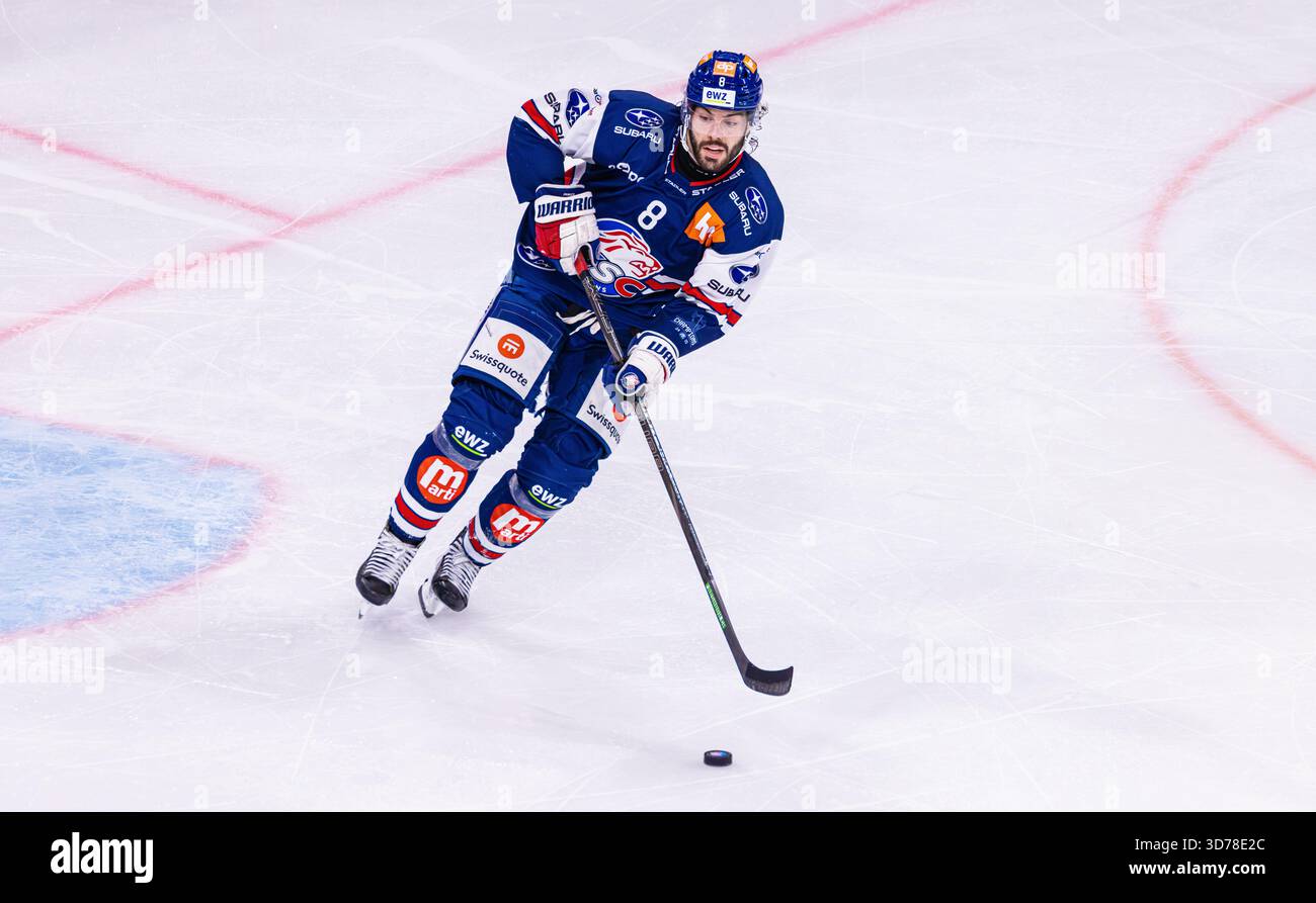 Zurich, Switzerland, 17th Oct 2025: #8 Willy Riedi, forward ZSC Lions ...