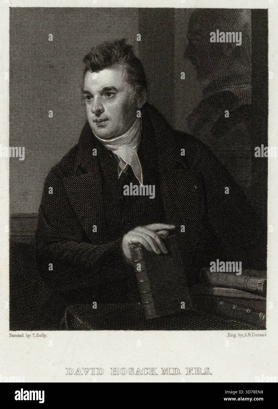 David Hosack, M.D., F.R.S., Engraving by Thomas Sully (1783-1872 ...