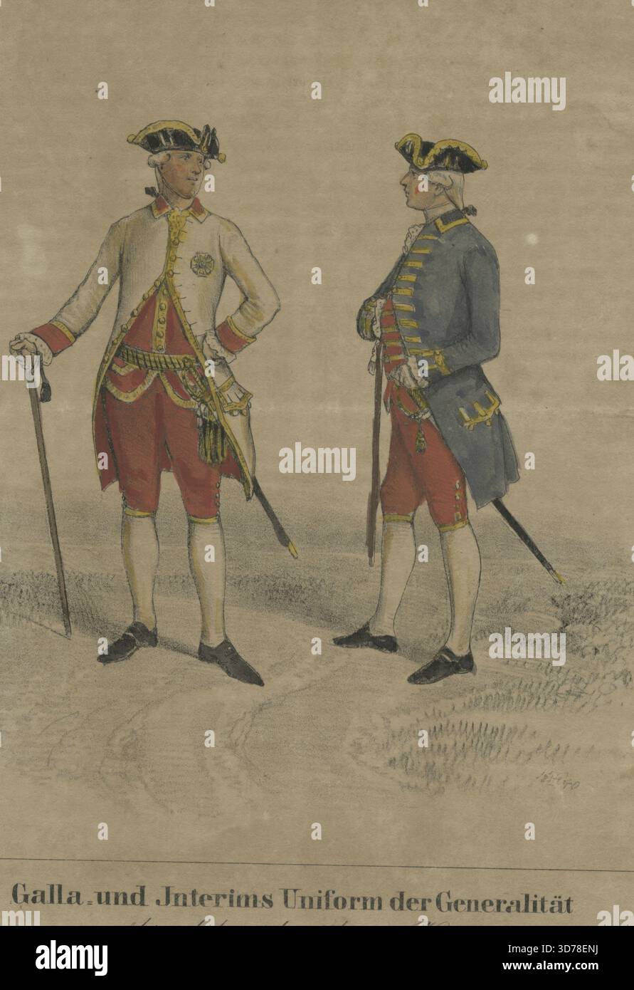 K.K. Oesterreichische Armee, Galla und Jeterims Uniform der Generalität ...
