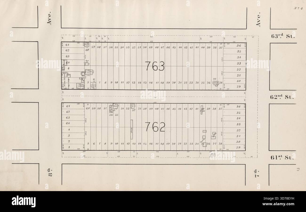Central Park Planning Map No. 4 Bounded by 63rd Street, 7th Avenue ...
