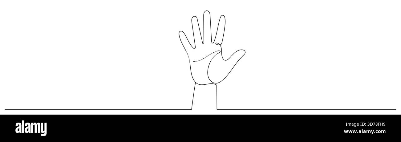 Five fingers simple vector Cut Out Stock Images & Pictures - Alamy