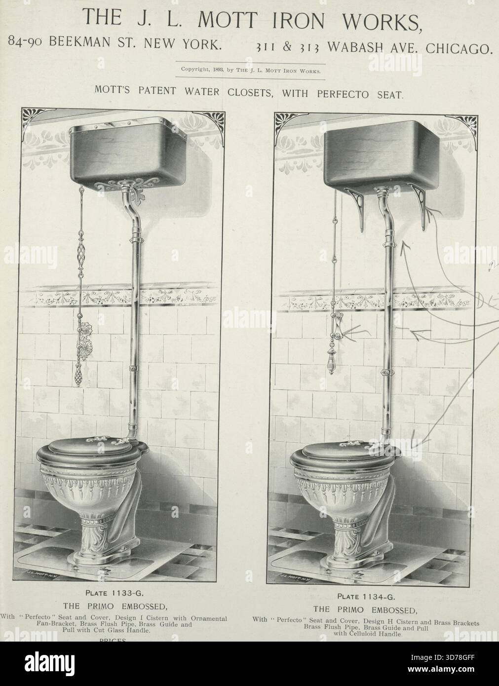 Motts patent water closets featuring hi-res stock photography and ...