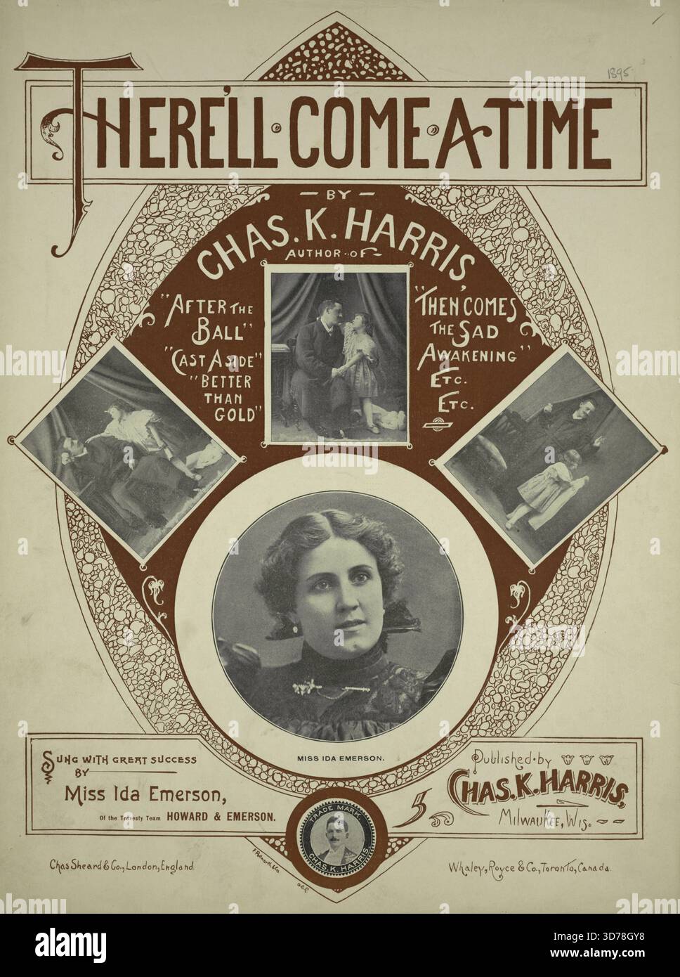 There'll Come a Time,' published in 1895 by Chas. Harris in Minneapolis ...
