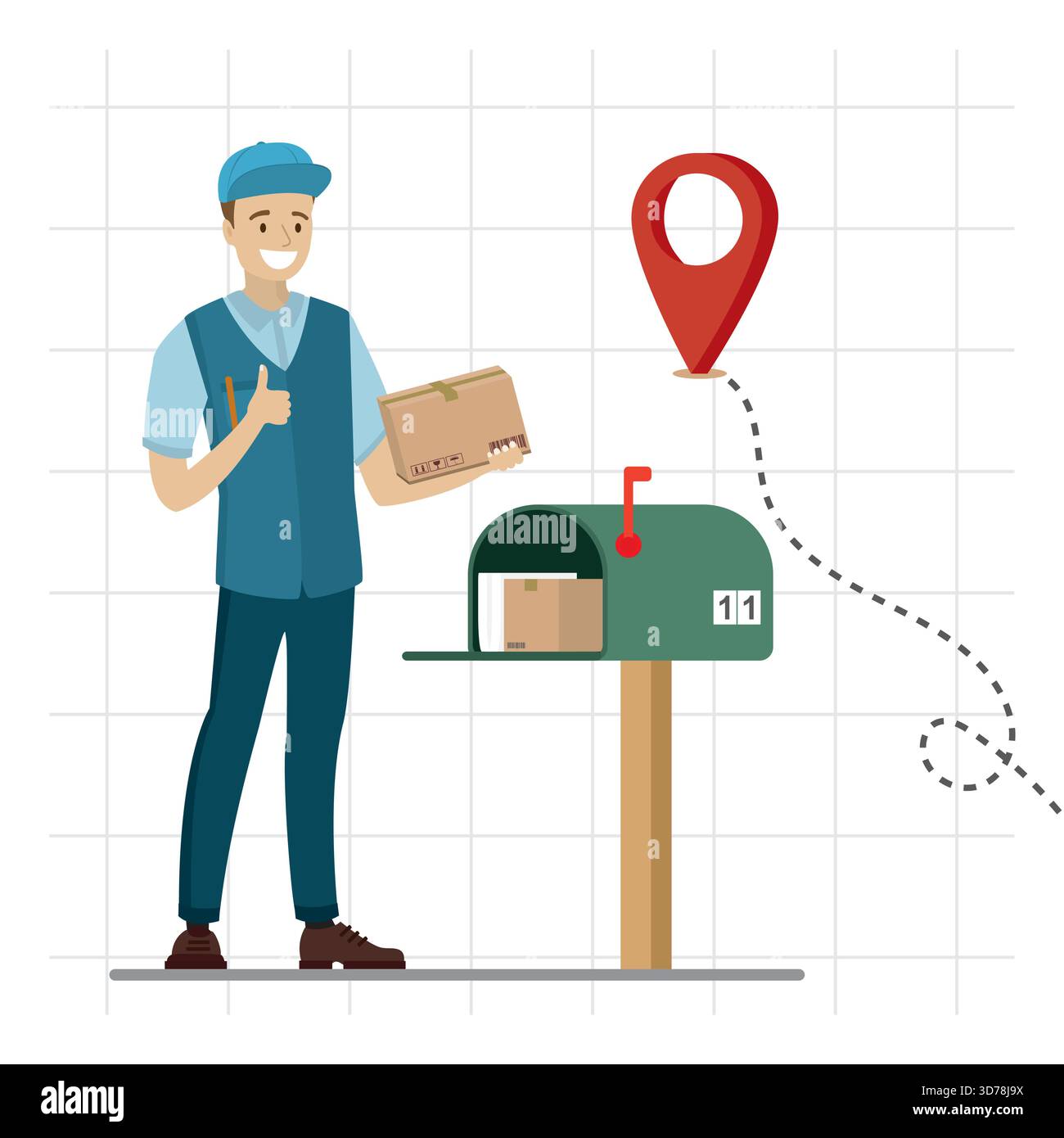 Delivery open track Stock Vector Images - Alamy