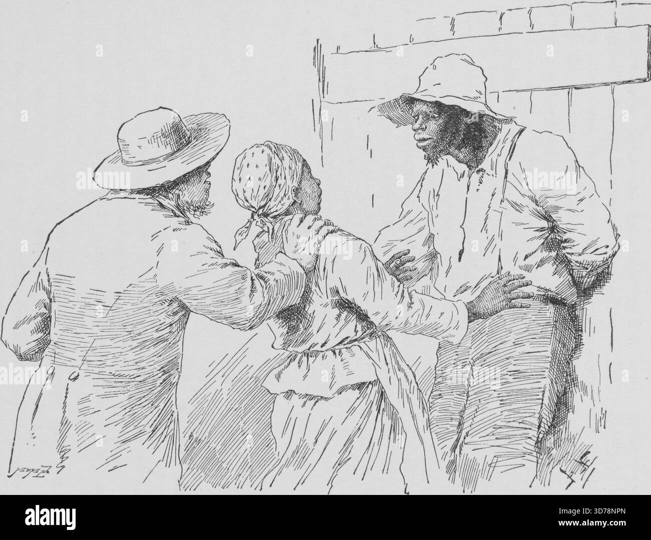 A 1897 publication titled 'Gave a sudden start ... drawing back ...