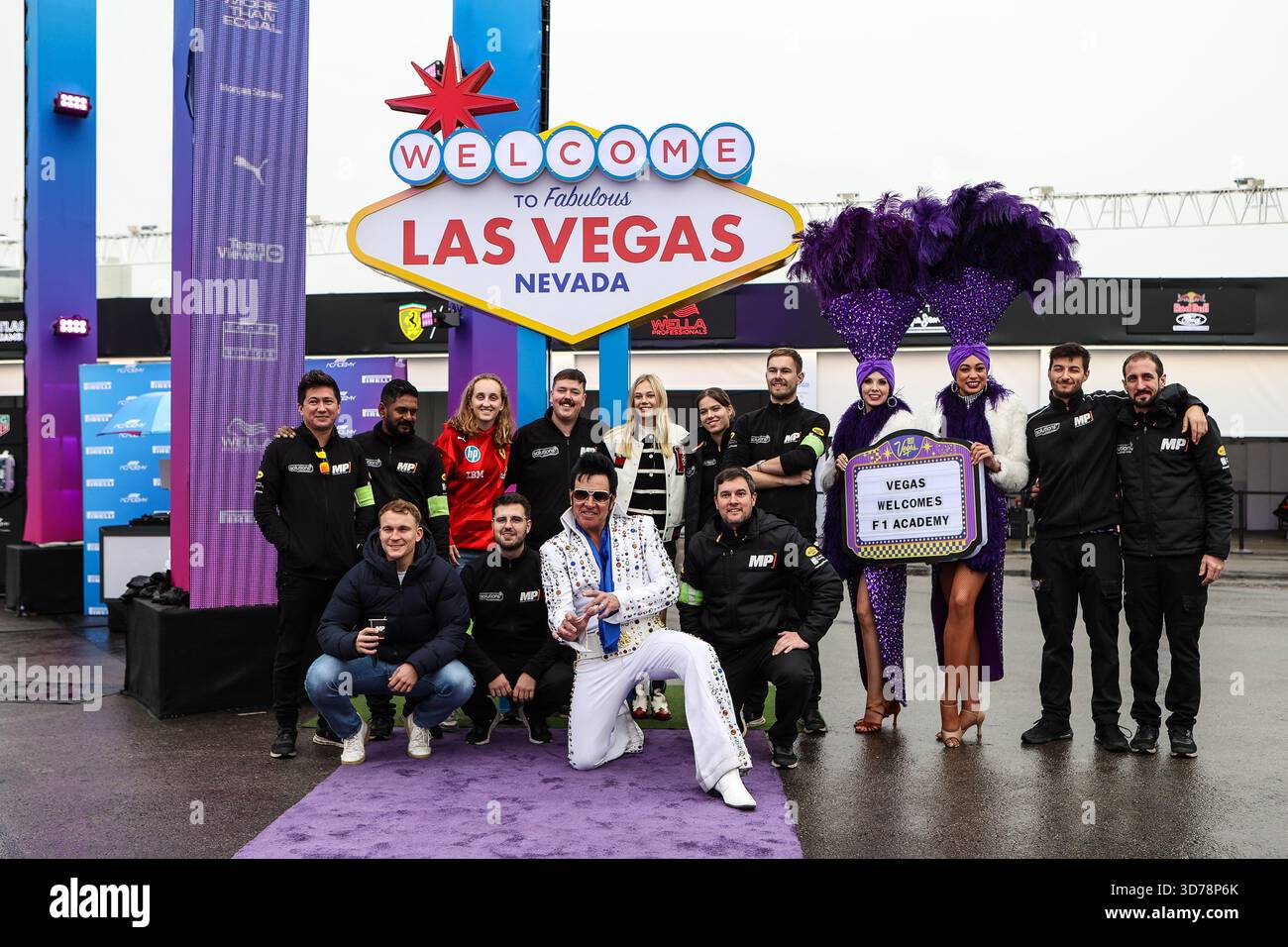 November 21, 2025: F1 Academy drivers Maya Weug and Alba Larsen, pose ...