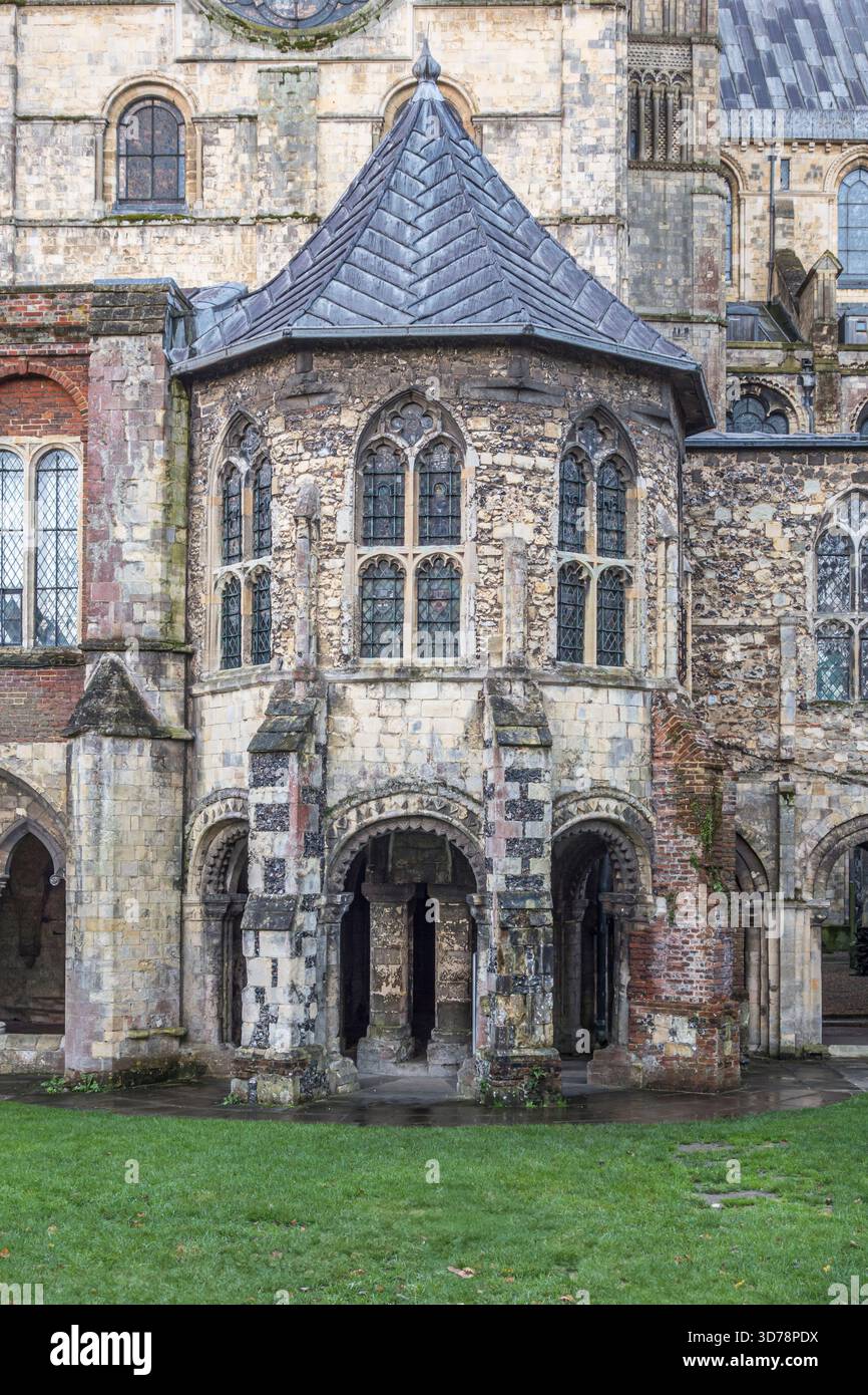 The Water Tower of 1160 at Canterbury Cathedral contained a large ...