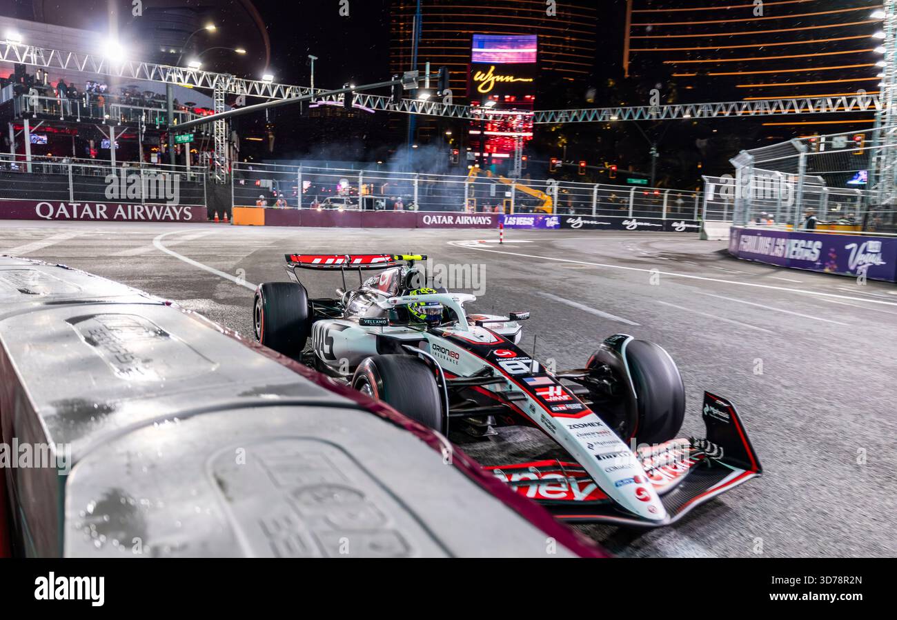 November 21 2025 Las Vegas NV, U.S.A. Haas F1 Team driver Oliver ...