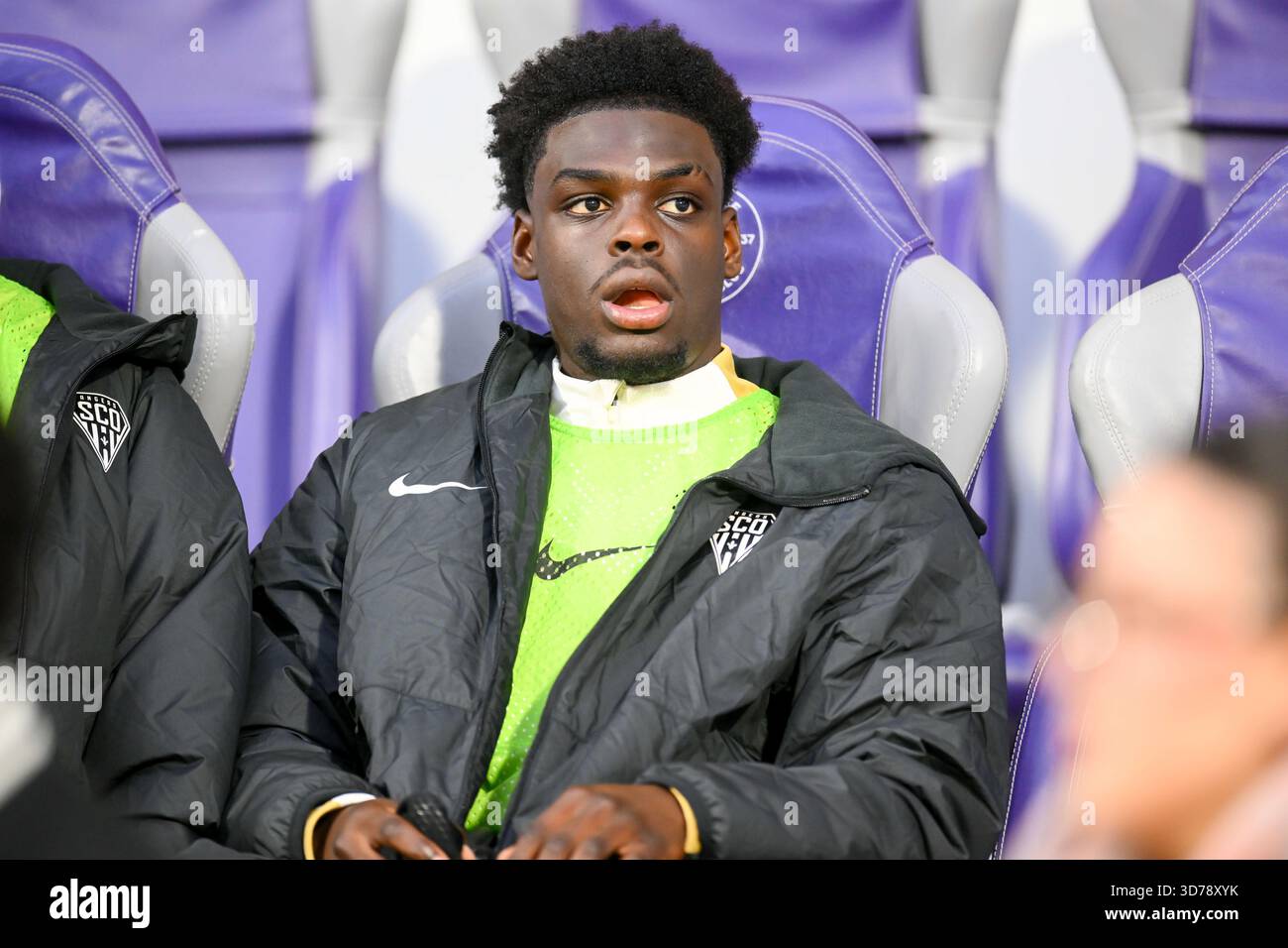 Lanroy Machine of SCO Angers during the Ligue 1 McDonald's match ...