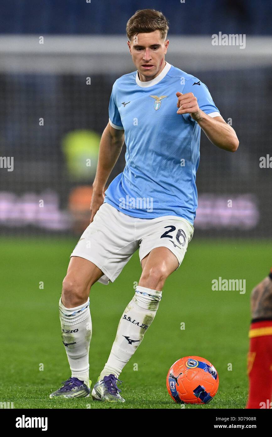 Toma Basic of S.S. Lazio is in action during the 12th day of the Serie ...