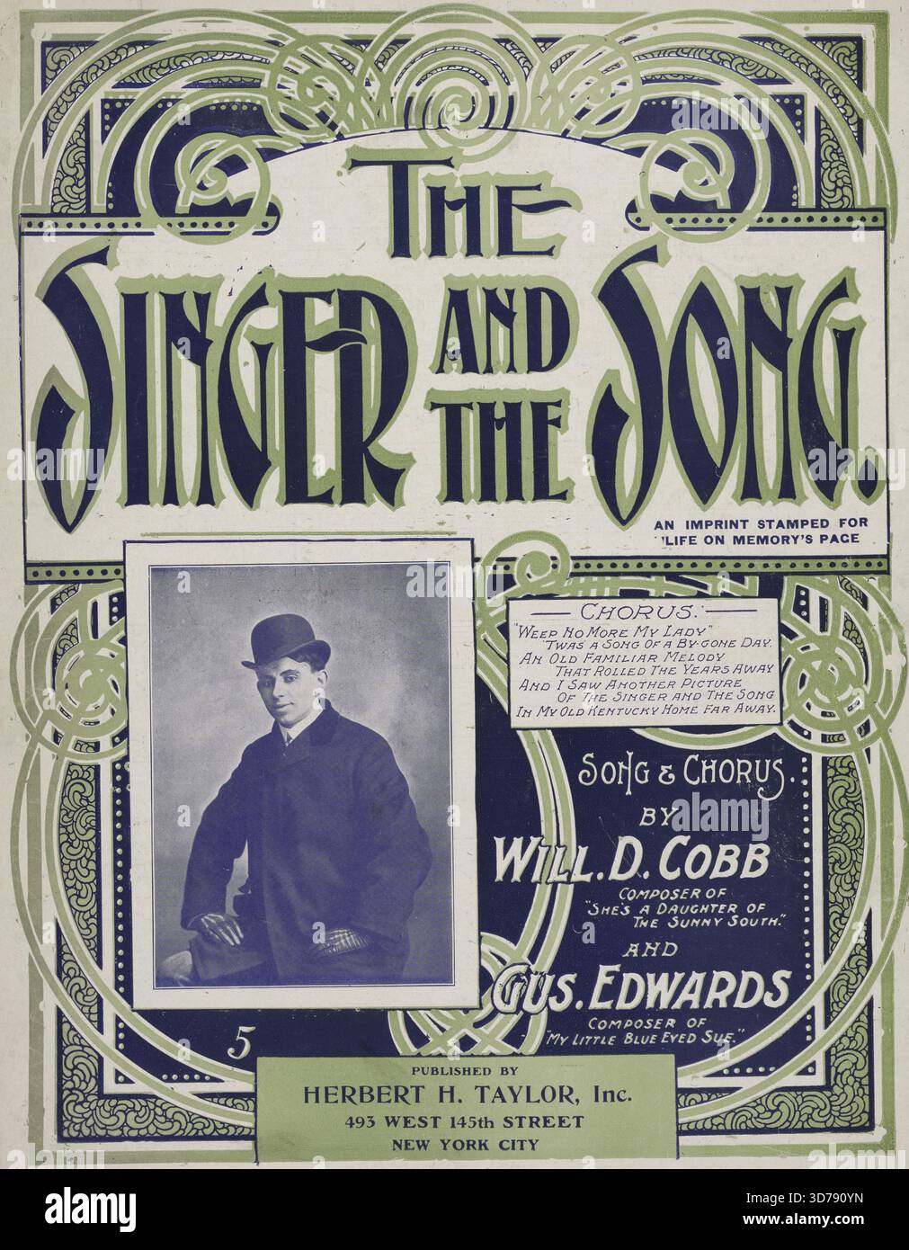 The singer and the song, 1899 - c1899/1908. Additional titles include ...