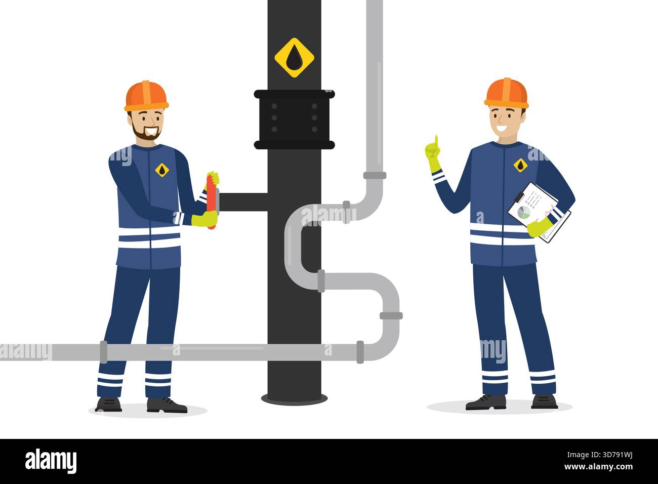 Male factory engineer in safety Cut Out Stock Images & Pictures - Alamy