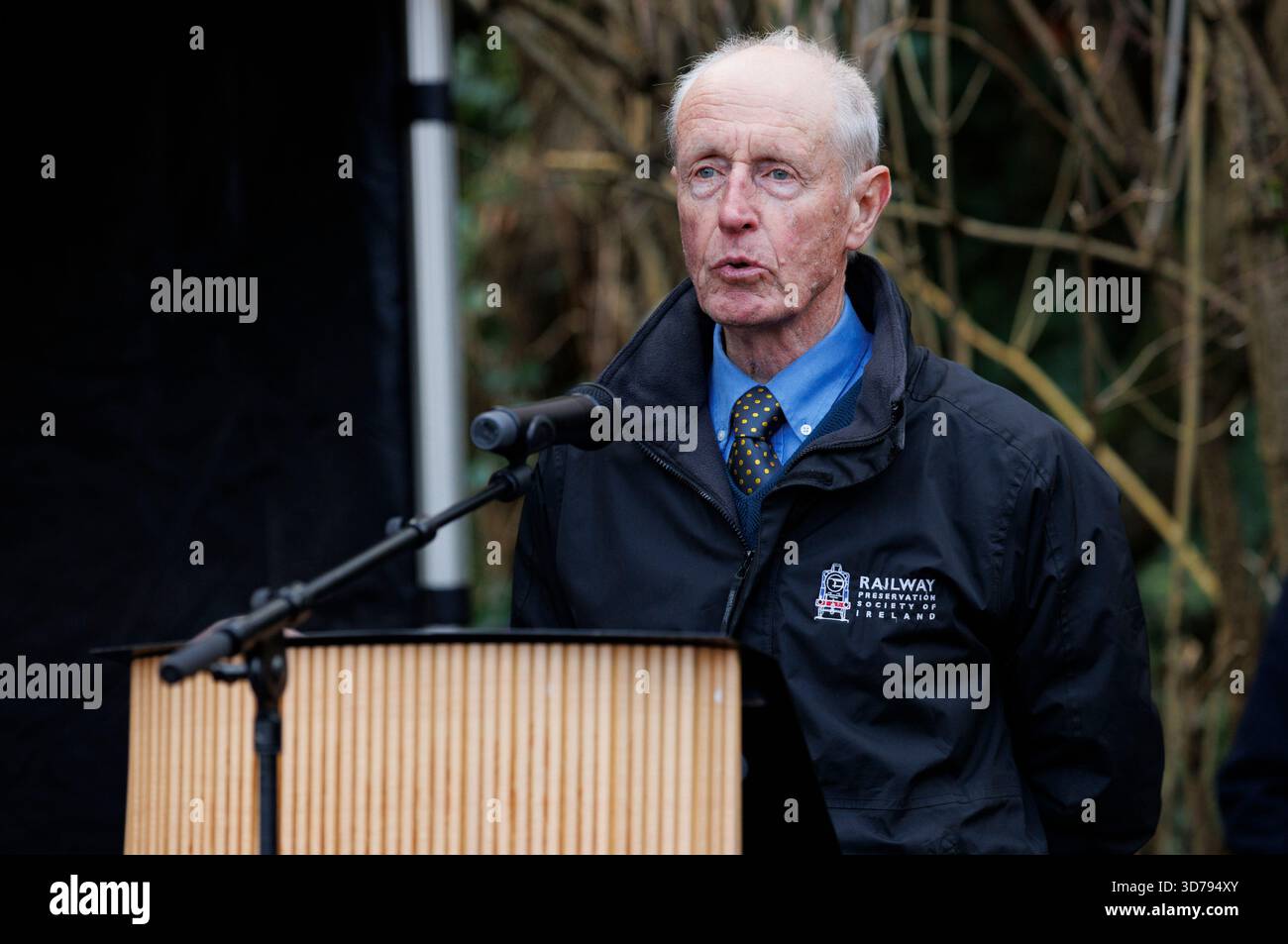 Dermot Mackie, from Railway Preservation Society of Ireland, who was ...