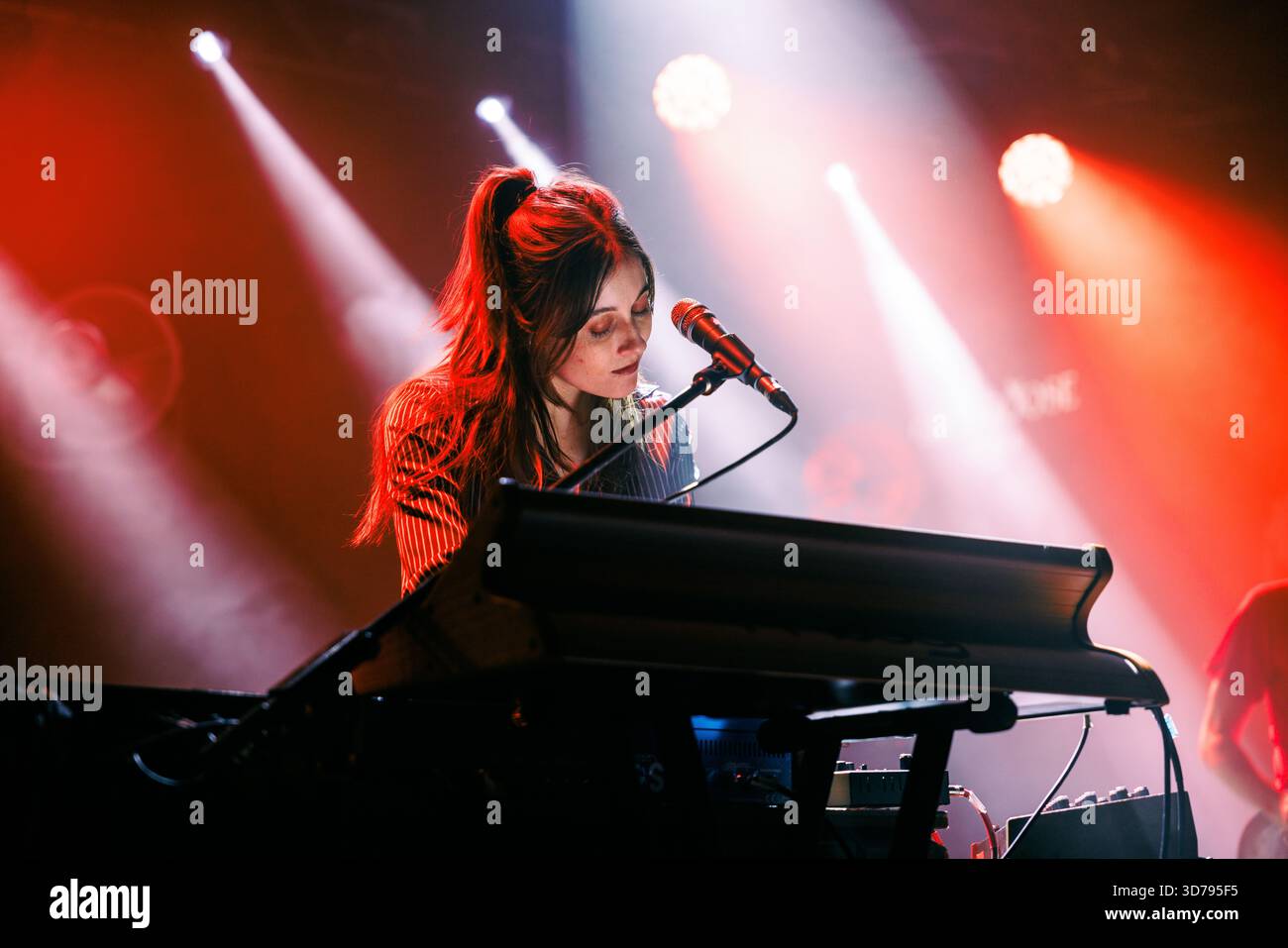 American Indie pop band Nation Of Language performs live at Magazzini ...