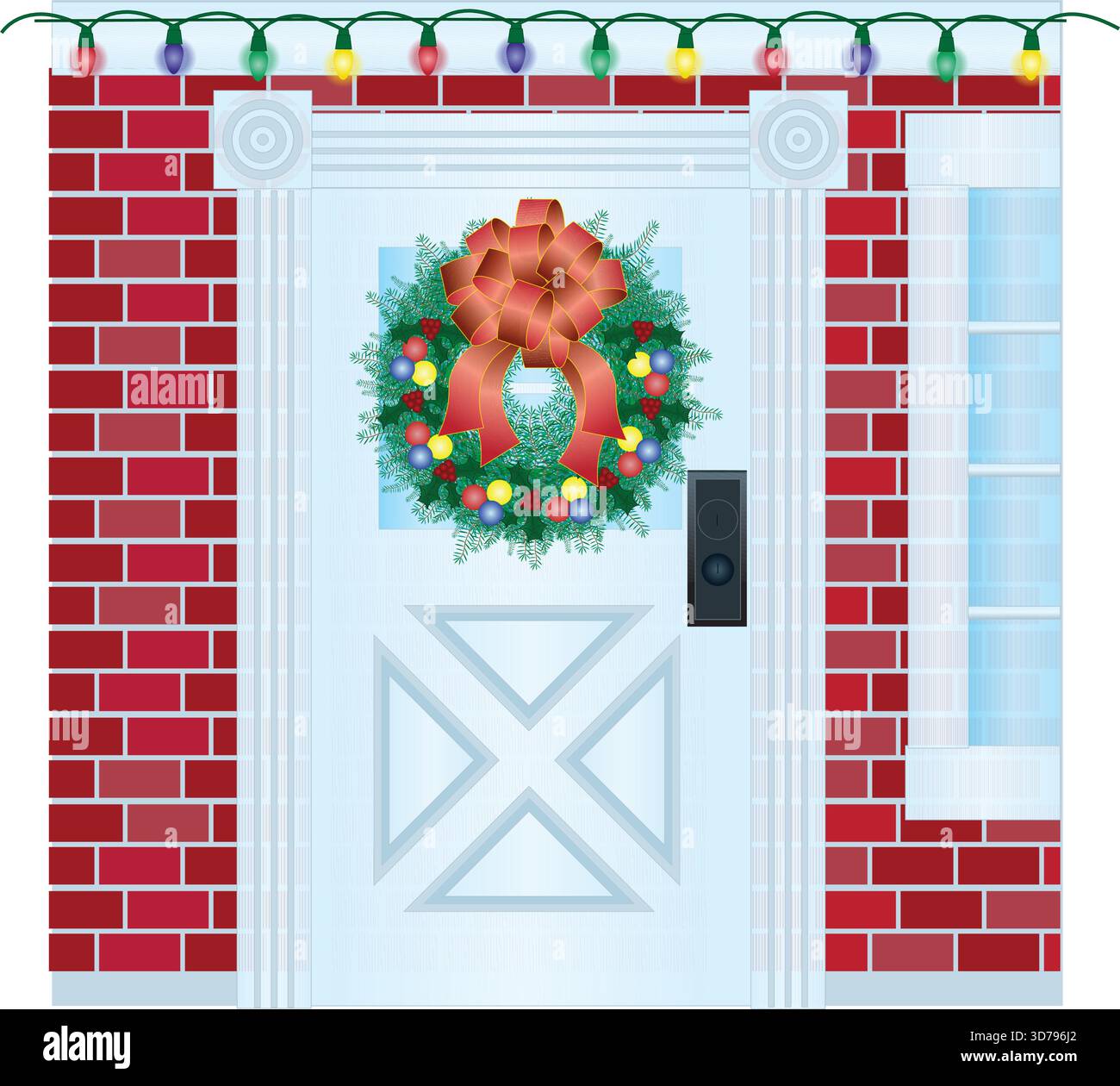 Holly wreath vector vectors hi-res stock photography and images - Alamy