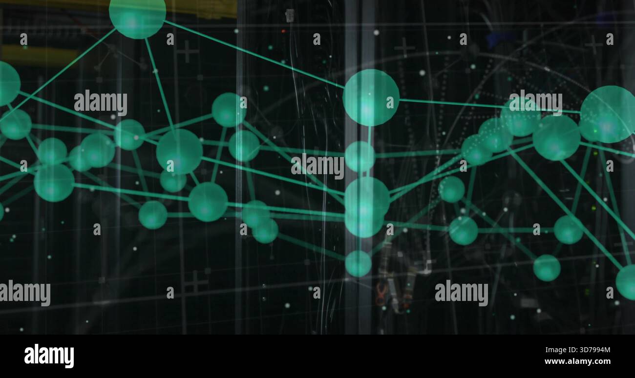 Floating spherical nodes forming hi-res stock photography and images ...
