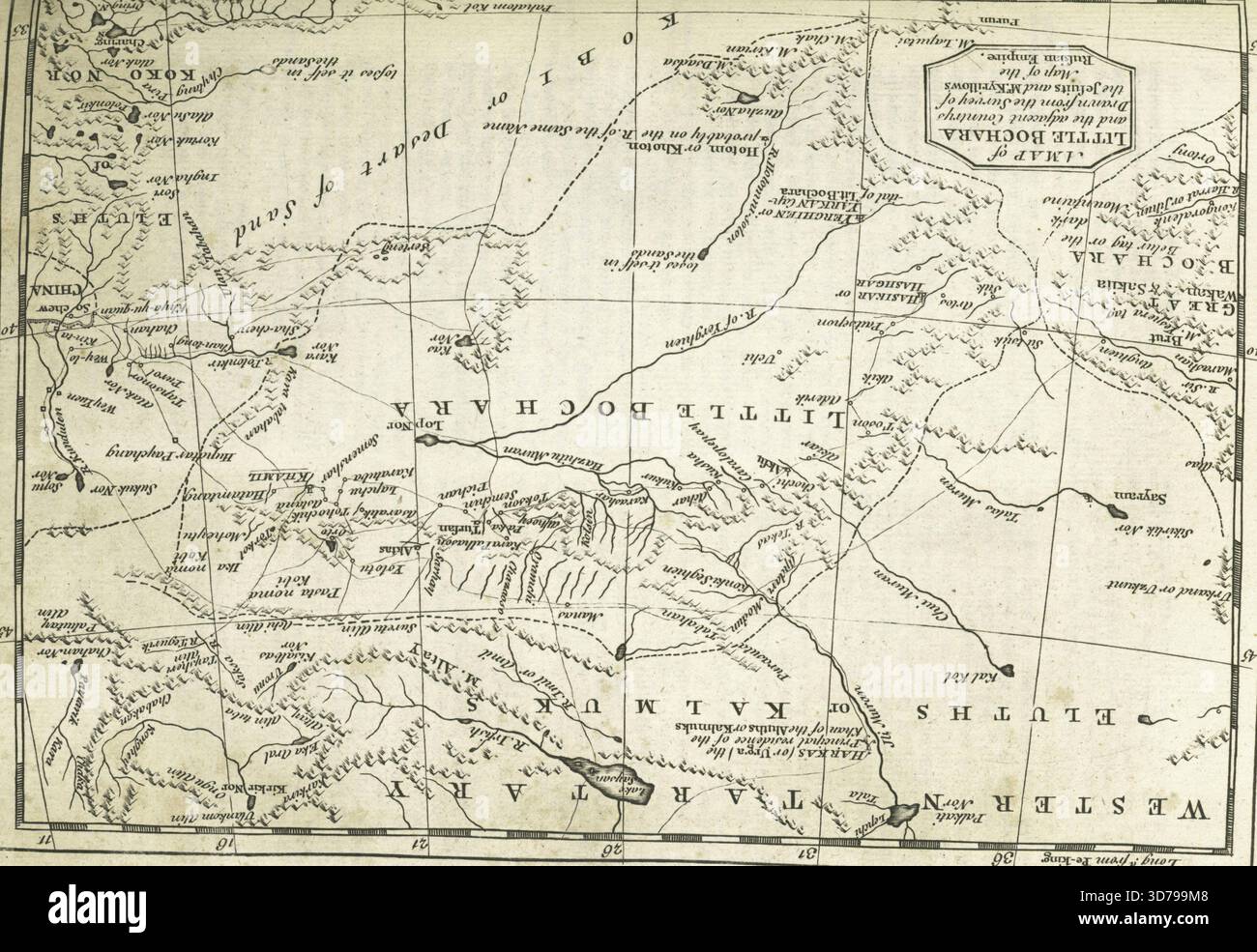 A map of Little Bochara and the adjacent countries, created between ...