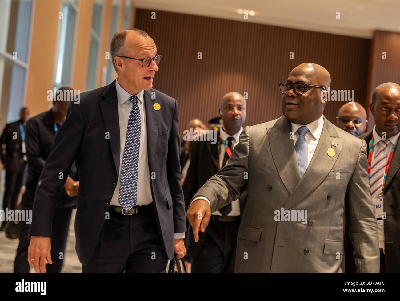 24 November 2025, Angola, Luanda: German Chancellor Friedrich Merz (CDU ...