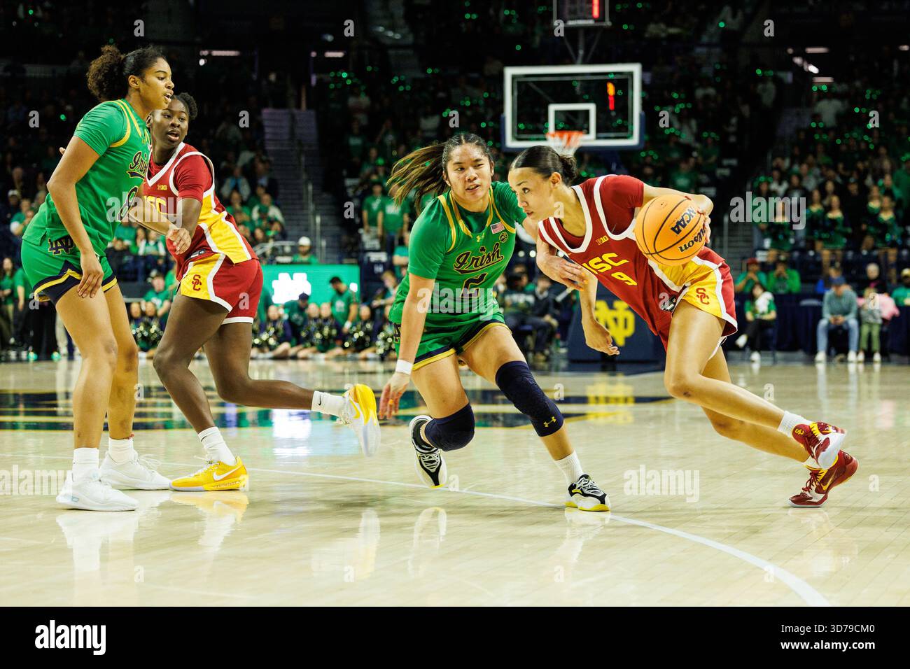 November 21, 2025: USC guard Jazzy Davidson (9) drives to the basket as ...