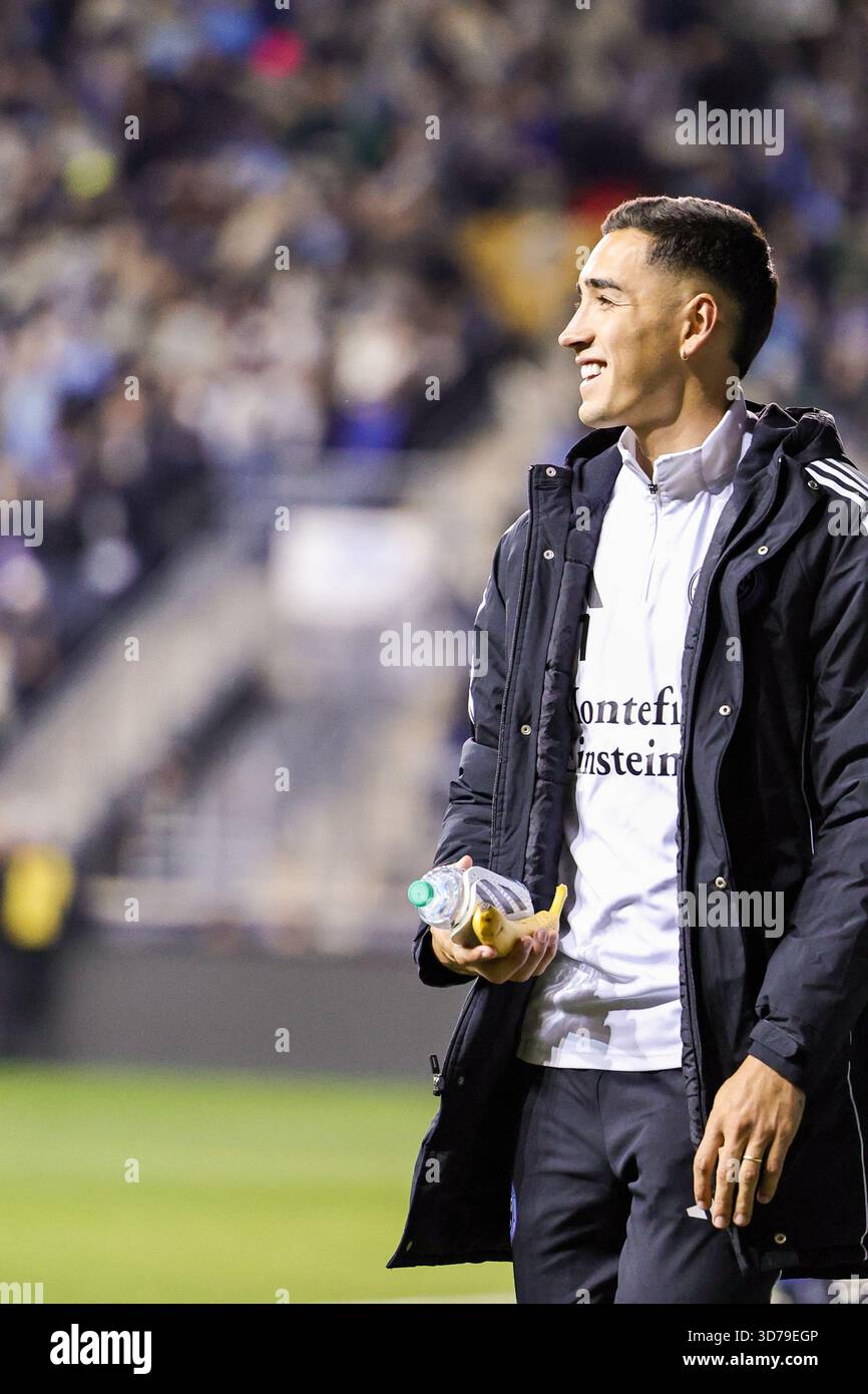 Nov 23, 2025; Chester, Pennsylvania, USA; New York City FC forward ...