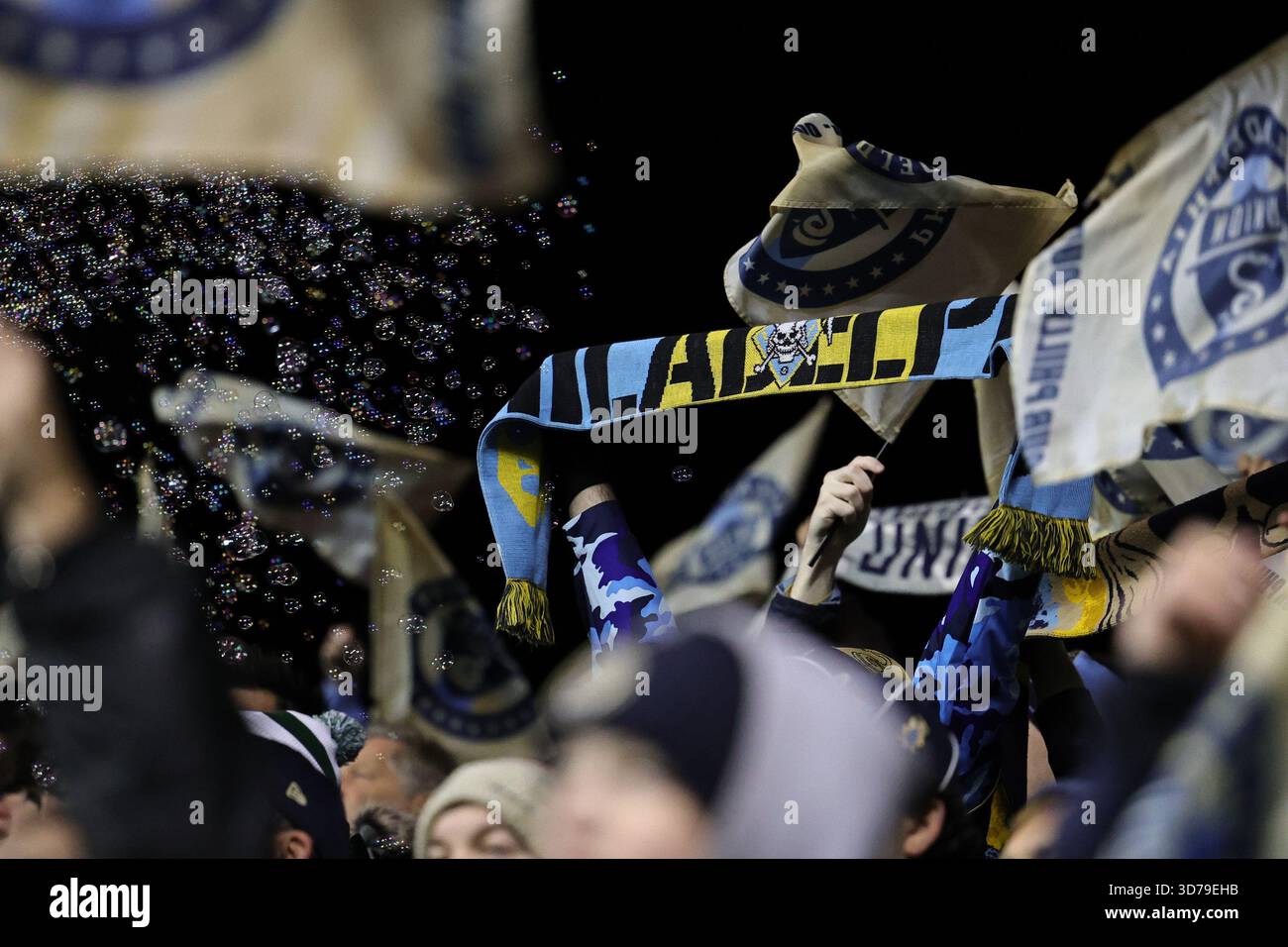 Nov 23, 2025; Chester, Pennsylvania, USA; Philadelphia Union fans at ...