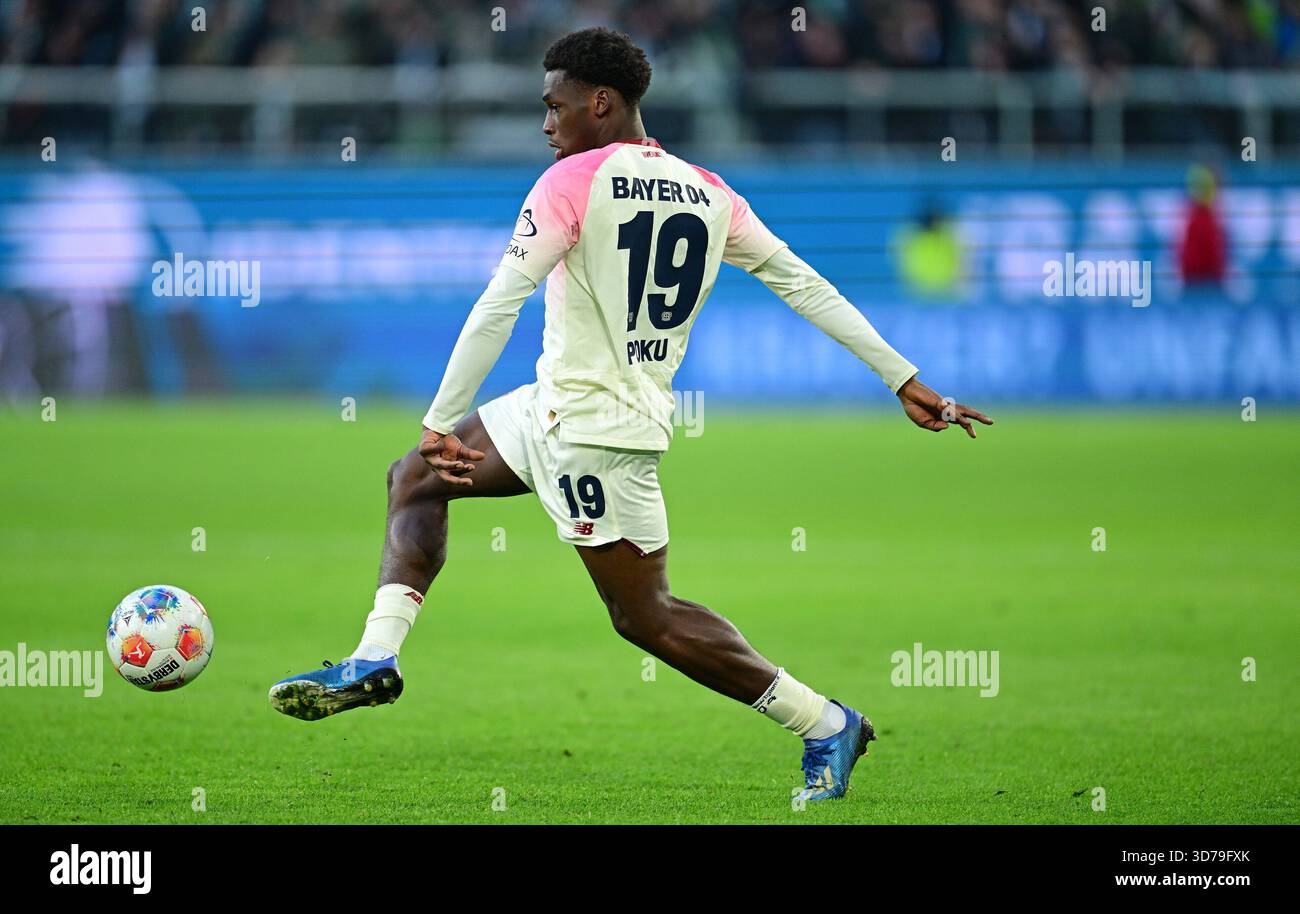 Ernest Poku (Leverkusen) Wolfsburg, November 22, 2025, Football, Bundesliga [Bundesliga ...