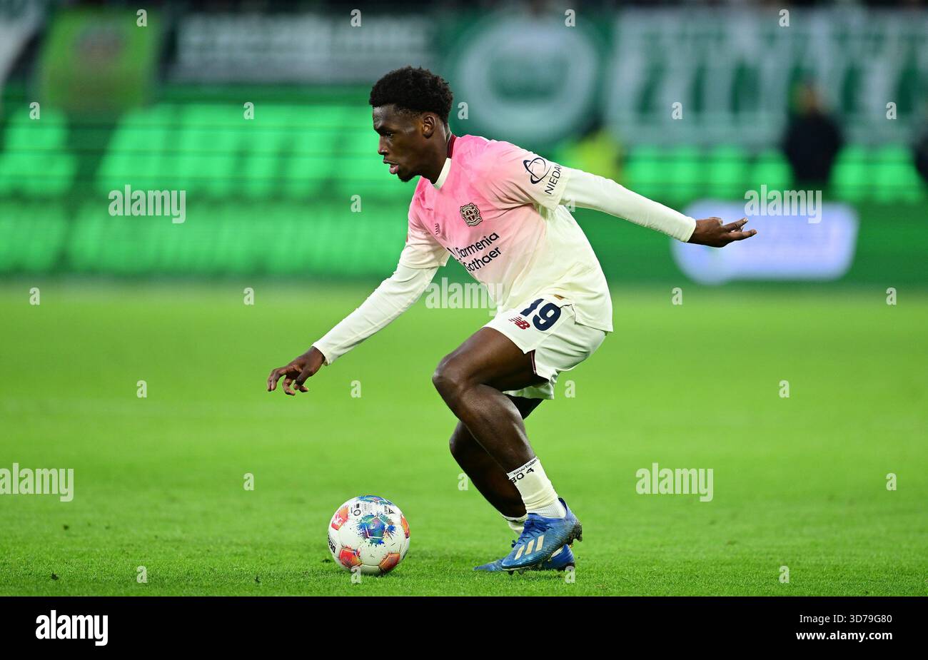 Ernest Poku (Leverkusen) Wolfsburg, November 22, 2025, Football, Bundesliga [Bundesliga ...