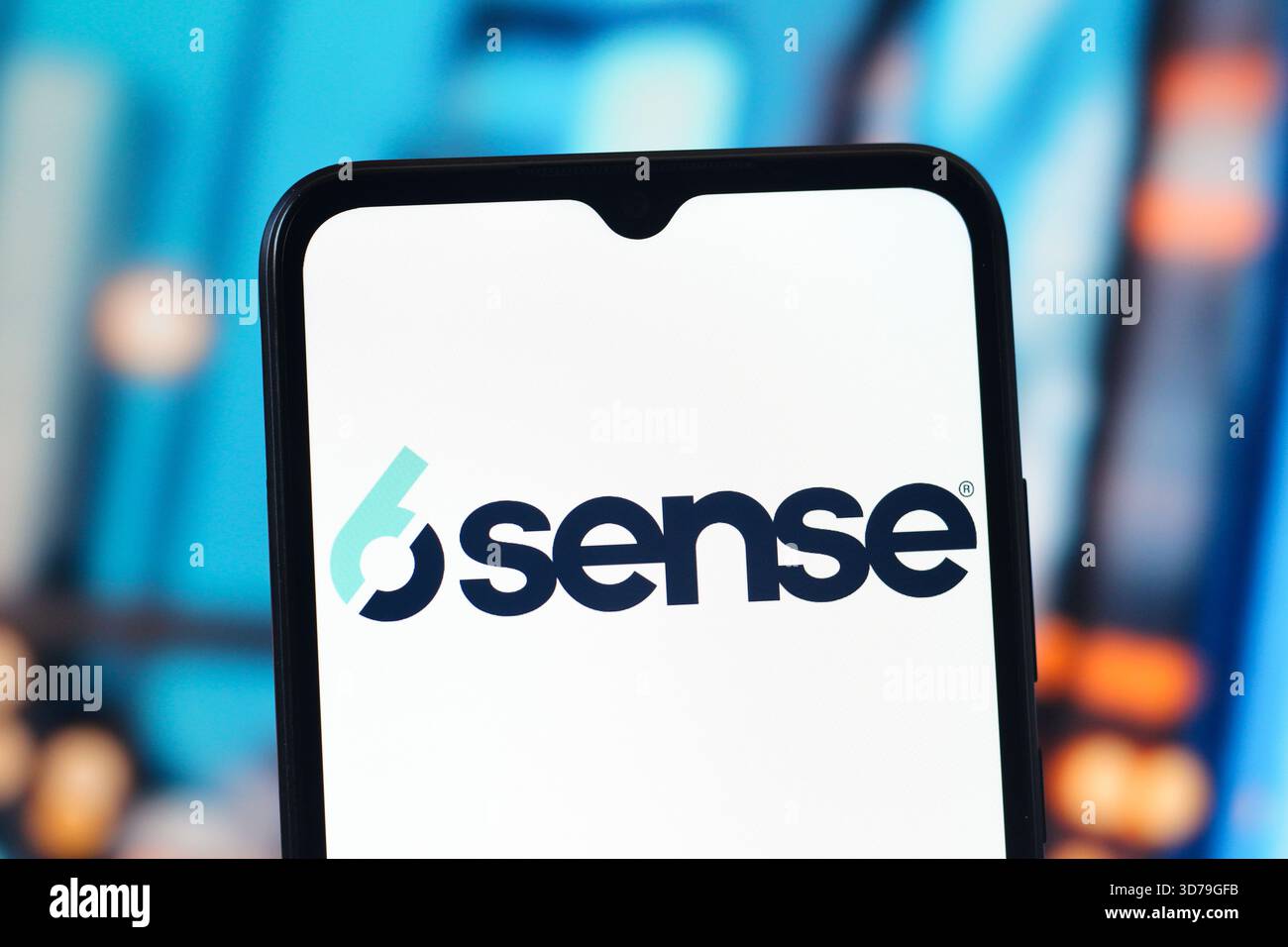 In this photo illustration, the 6sense (6 Sense) logo is seen displayed ...
