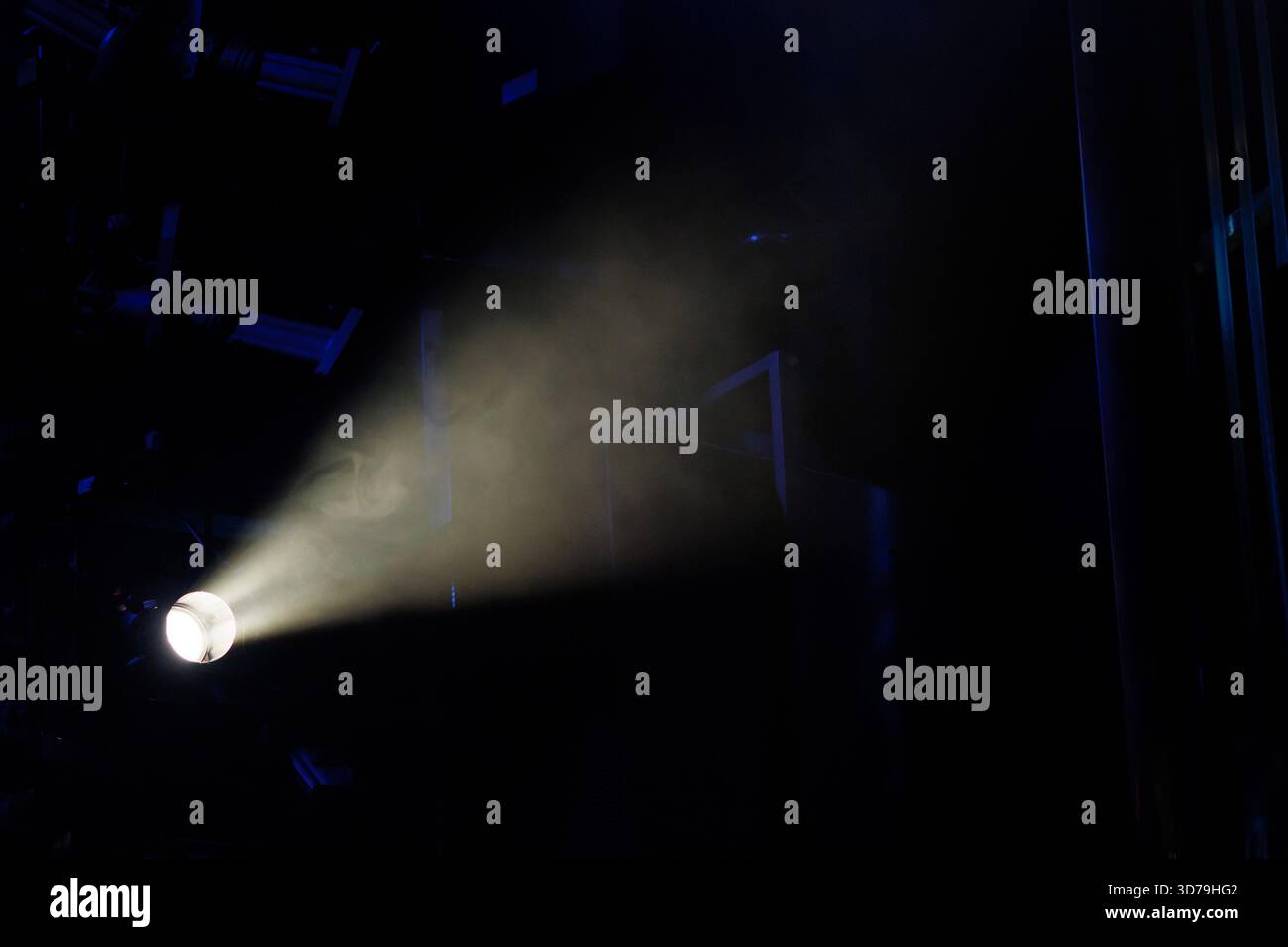 Spotlight beam illuminates dark hi-res stock photography and images - Alamy