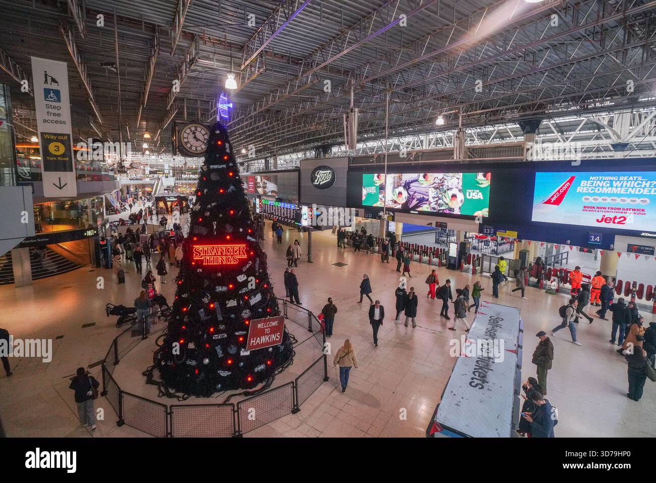 London UK. 24 November 2025 Stranger Things' Themed Christmas Tree At ...