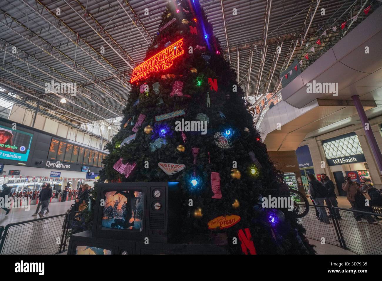 London UK. 24 November 2025 Stranger Things' Themed Christmas Tree At ...