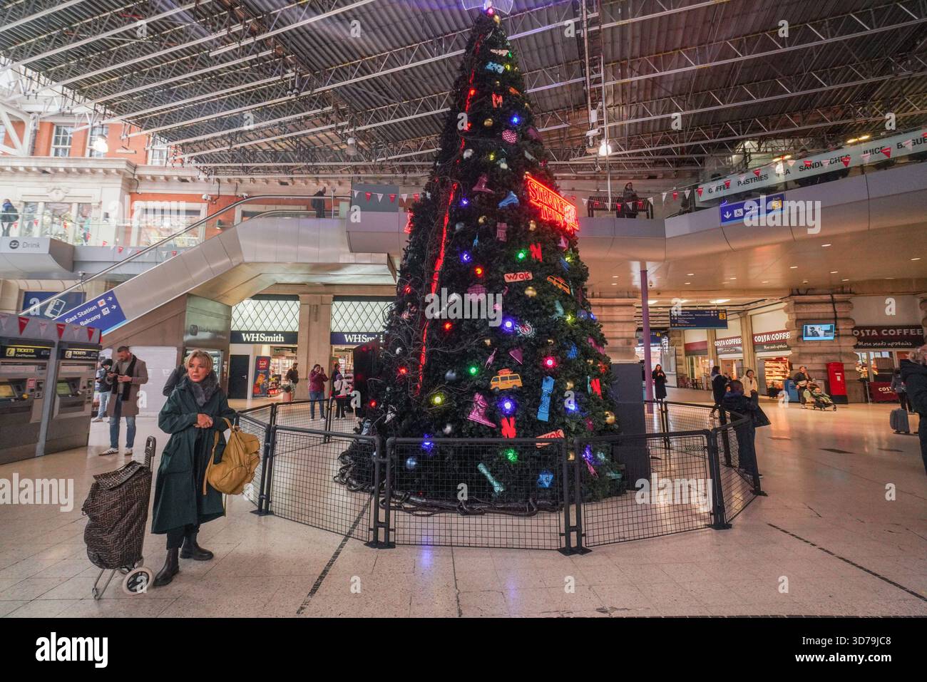 London UK. 24 November 2025 Stranger Things' Themed Christmas Tree At ...