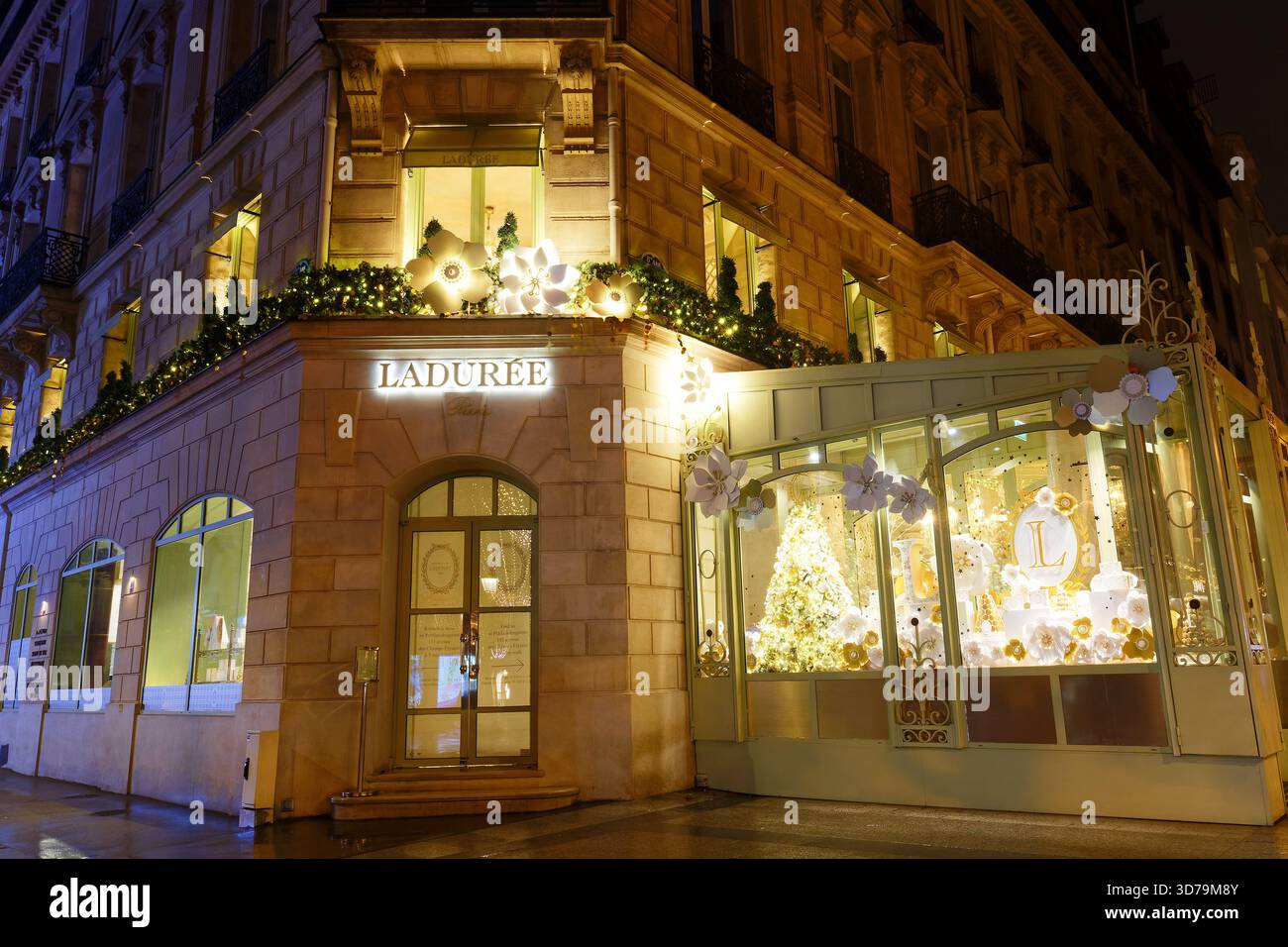 Paris, France-November 22, 2025 : French luxury bakery Laduree store ...