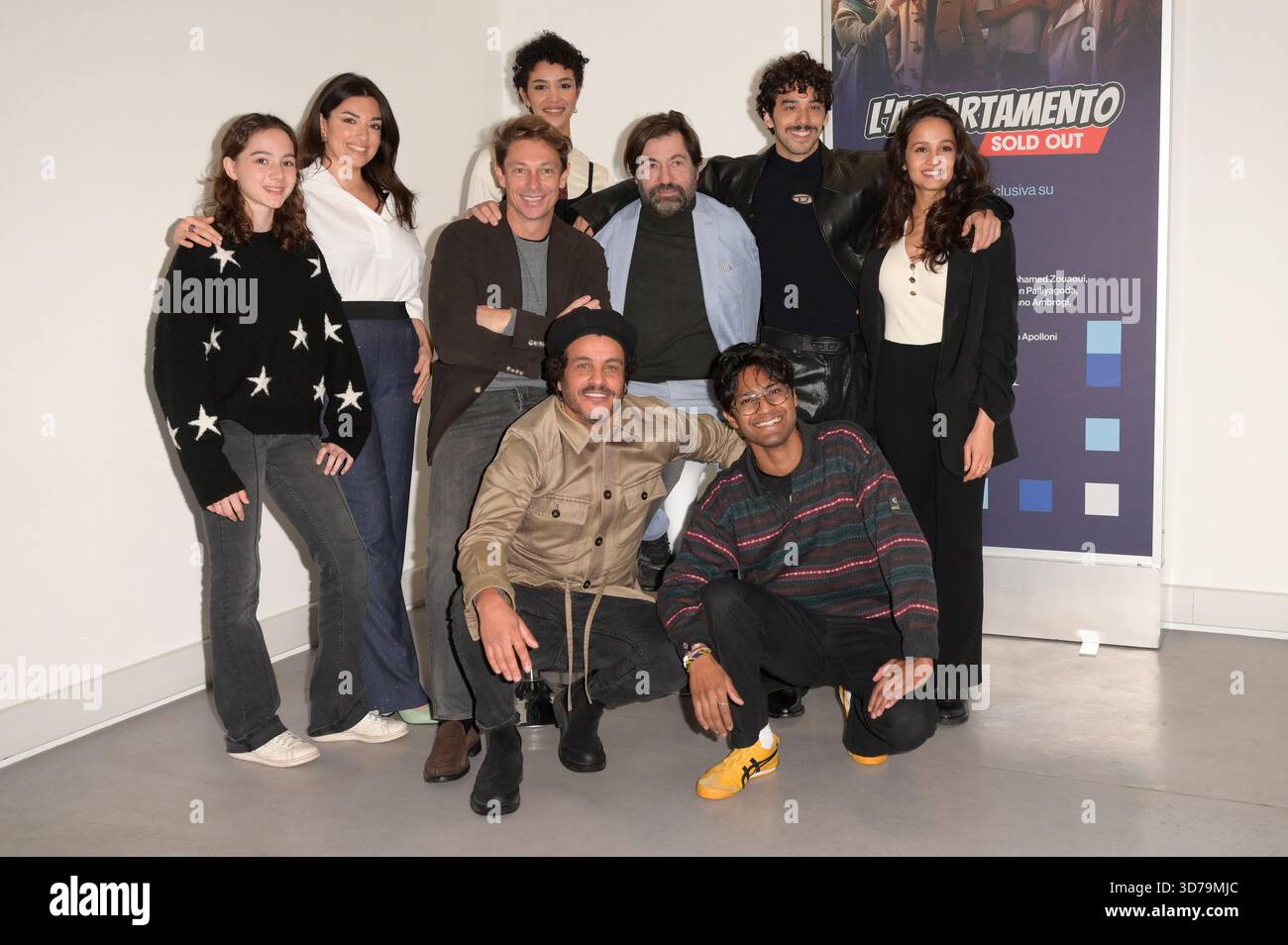Cast members of the tv series attend the photocall of Rai tv series L ...