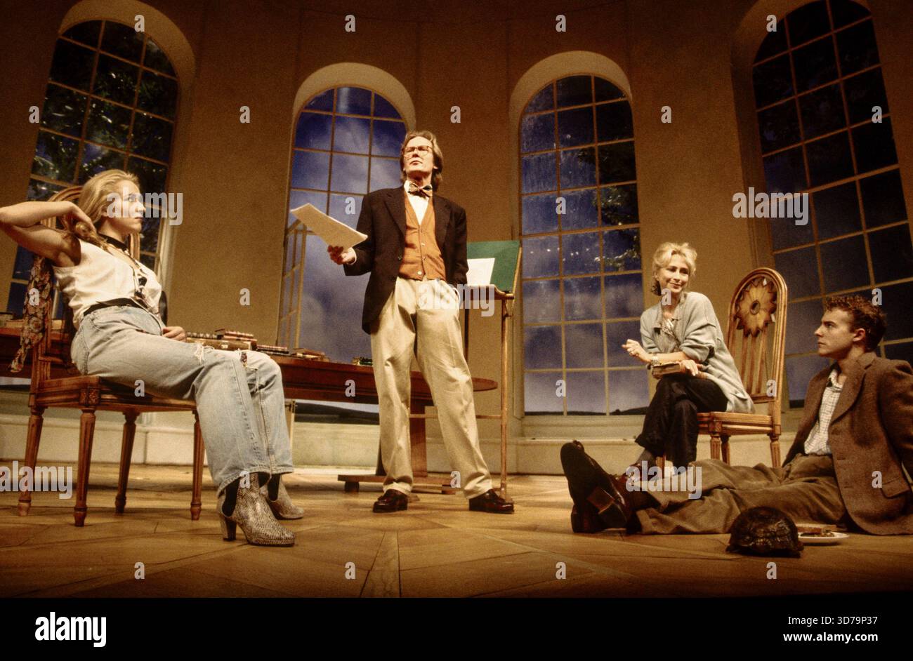 l-r: Harriet Harrison (Chloe Coverly), Bill Nighy (Bernard Nightingale ...