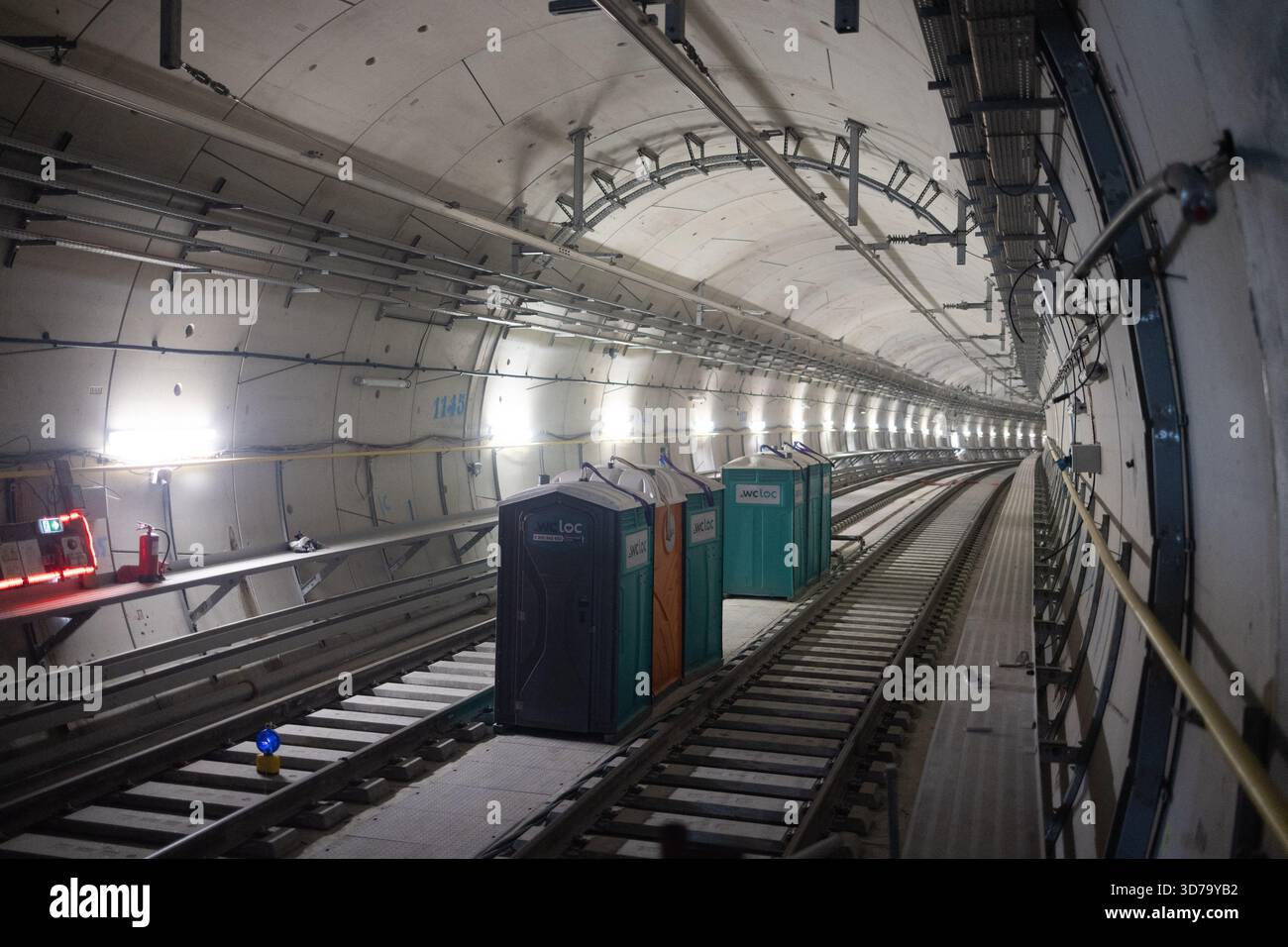 Illustrations of La Courneuve Six Routes metro station construction ...