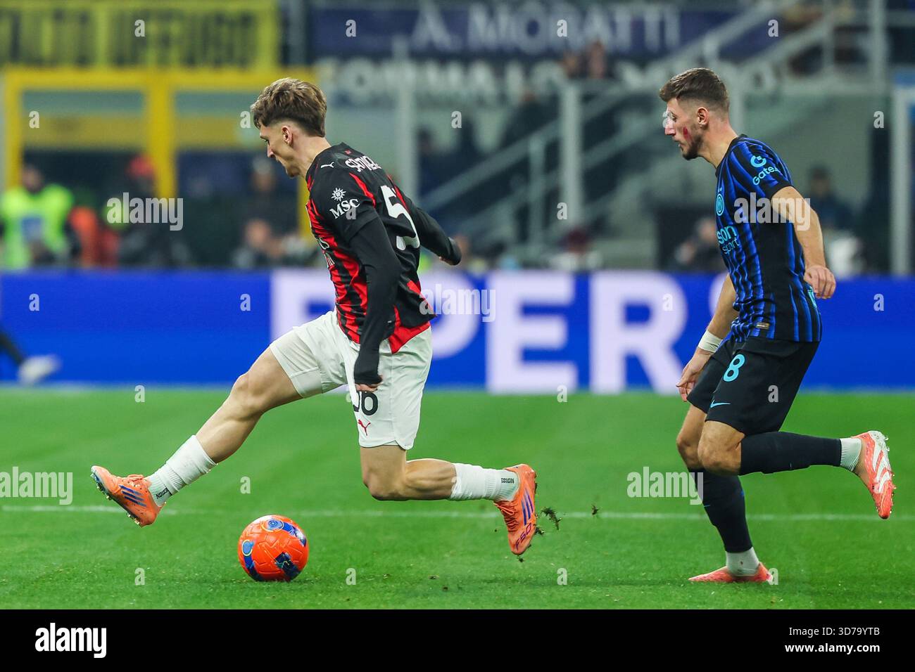 Matteo Gabbia of AC Milan seen in action during Serie A 2025/26 football match between FC ...