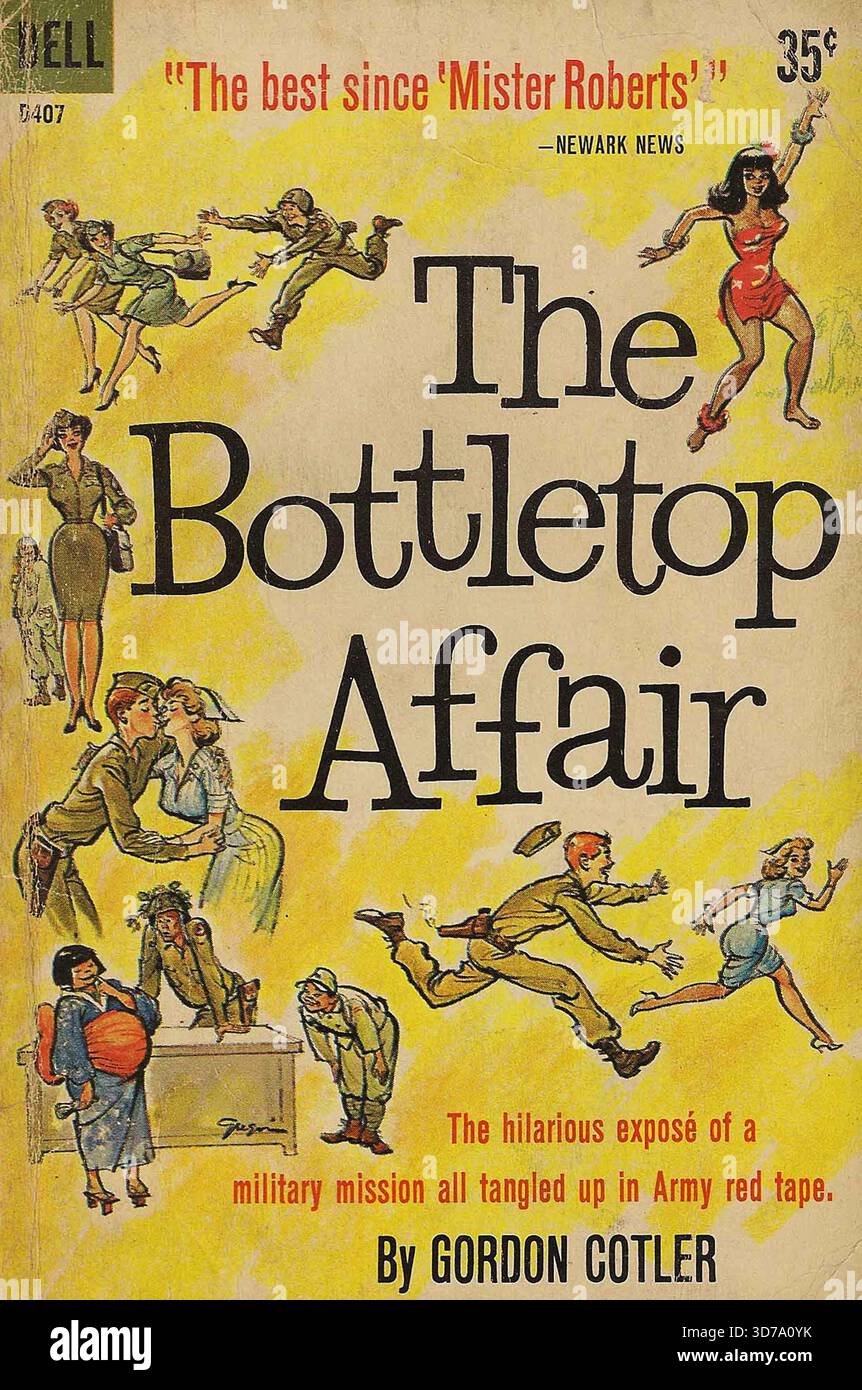 "Gordon Cotler - The Bottletop Affair. Dell Books D407, 1961. Cover ...