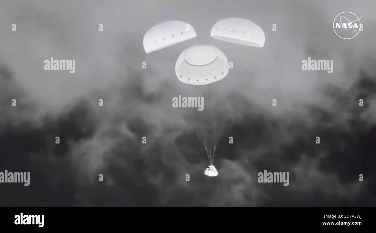 FILE - In this image from video provided by NASA, the empty Boeing ...