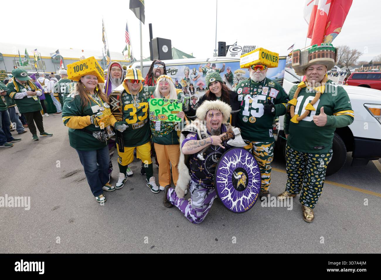 Football fans before an NFL football game Sunday, Nov. 23, 2025, in ...