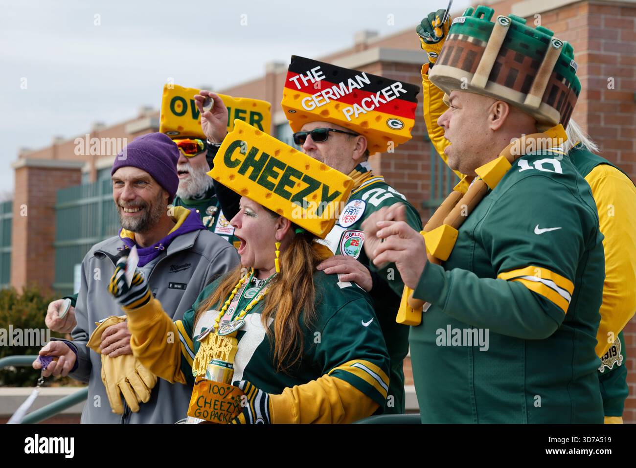 Football fans before an NFL football game Sunday, Nov. 23, 2025, in ...