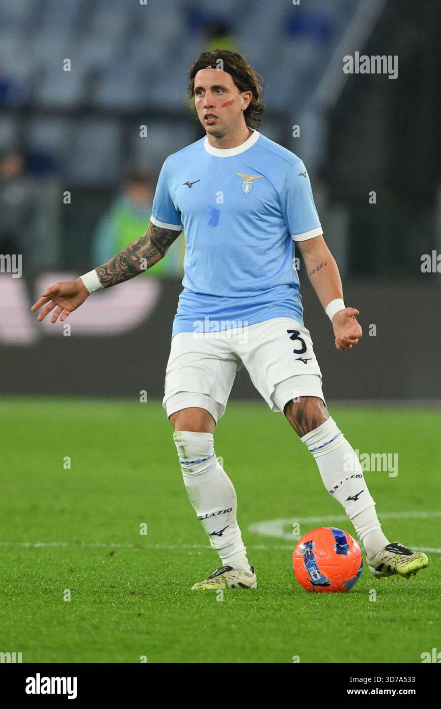 Olimpico Stadium, Rome, Italy - Luca Pellegrini of SS Lazio during Serie A Enilive Football ...