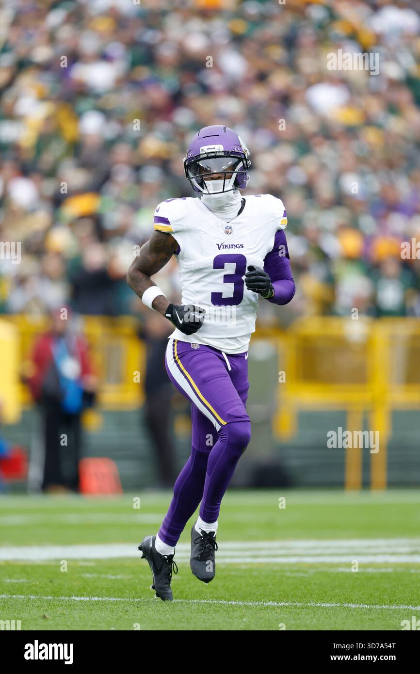 Minnesota Vikings wide receiver Jordan Addison (3) runs during an NFL ...