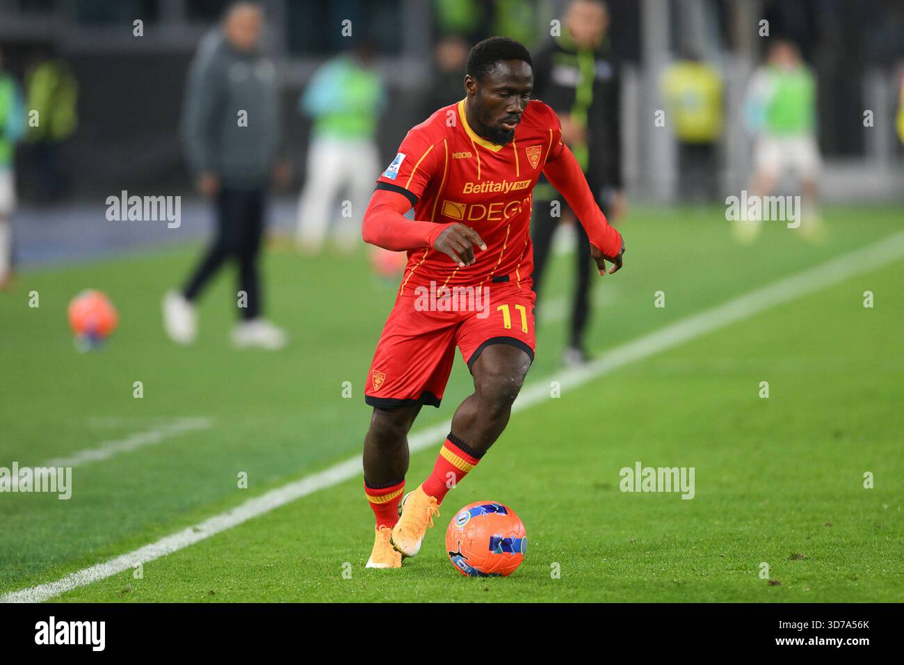 Olimpico Stadium, Rome, Italy - Konan N’Dri of US Lecce during Serie A ...