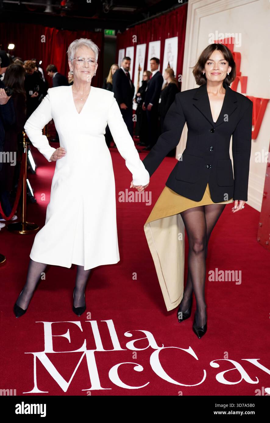 Jamie Lee Curtis (left) and Emma Mackey attending Ella McCay special ...