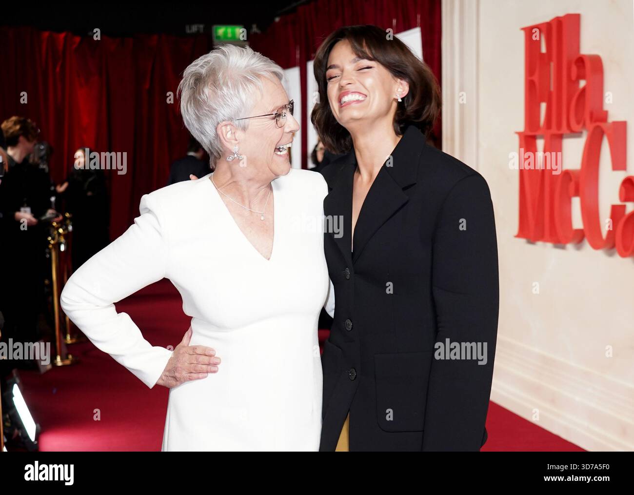 Jamie Lee Curtis (left) and Emma Mackey attending Ella McCay special ...
