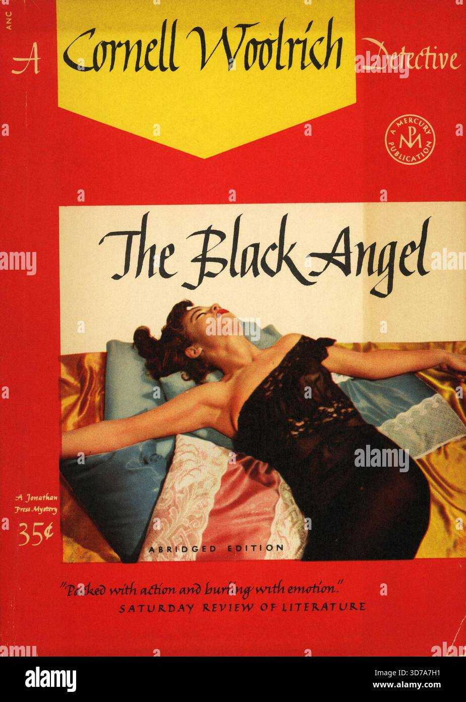 "Cornell Woolrich - The Black Angel. Jonathan Press mystery / crime J51 ...