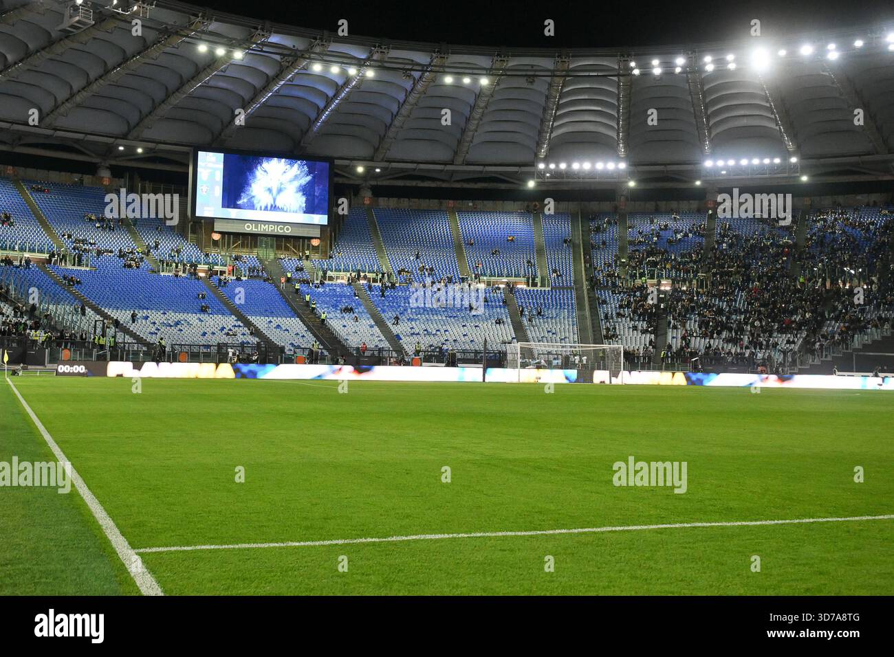 Olimpico Stadium, Rome, Italy - The North Curve was left deserted in ...